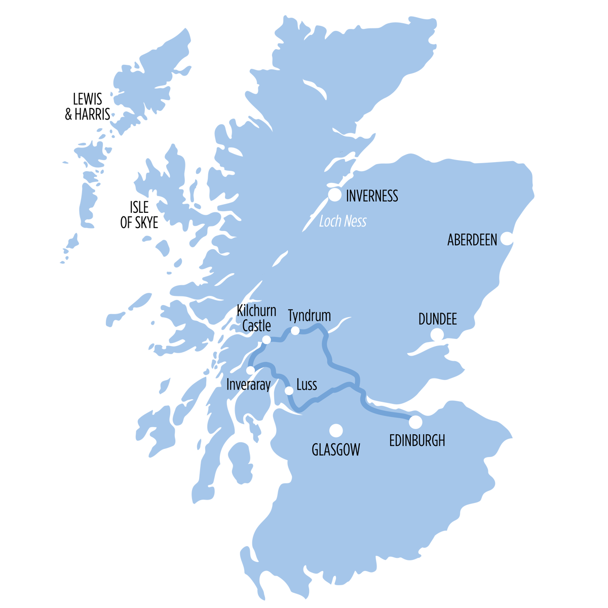 Highland Castles & Loch Lomond Tour from Edinburgh | 1 Day
